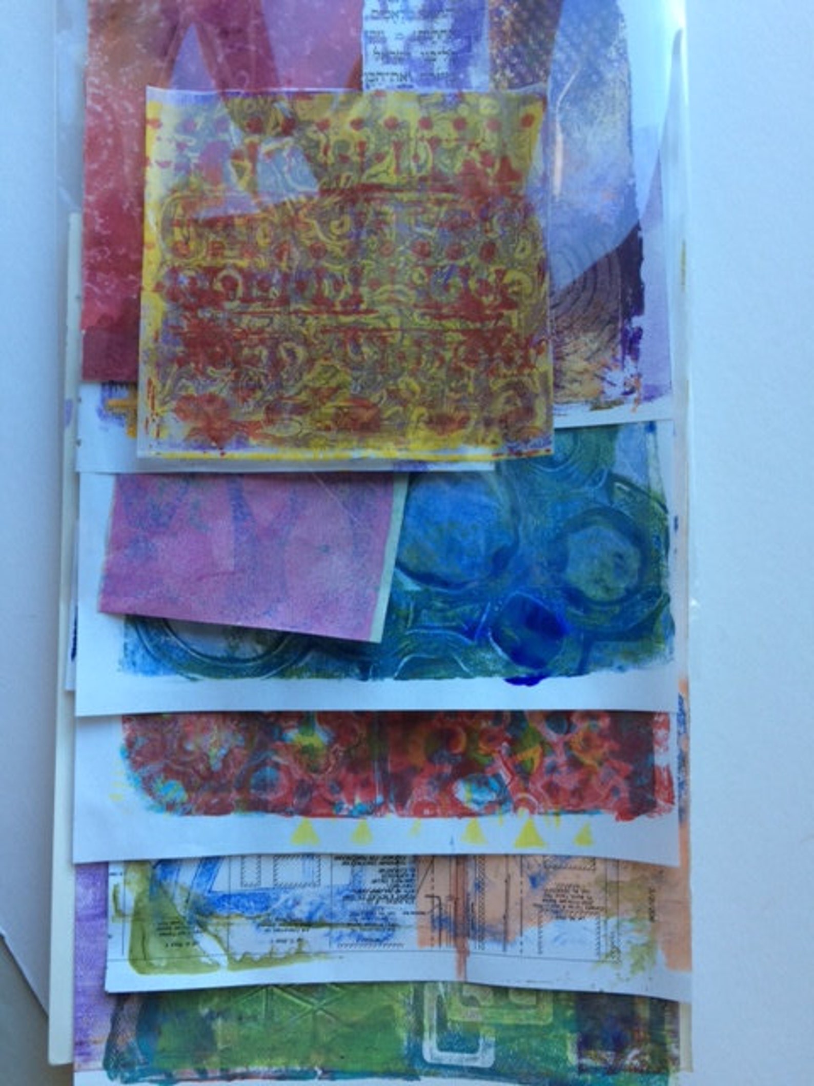 Custom Paper Collage Kit Round Stickers Mixed Media Decorated - Etsy