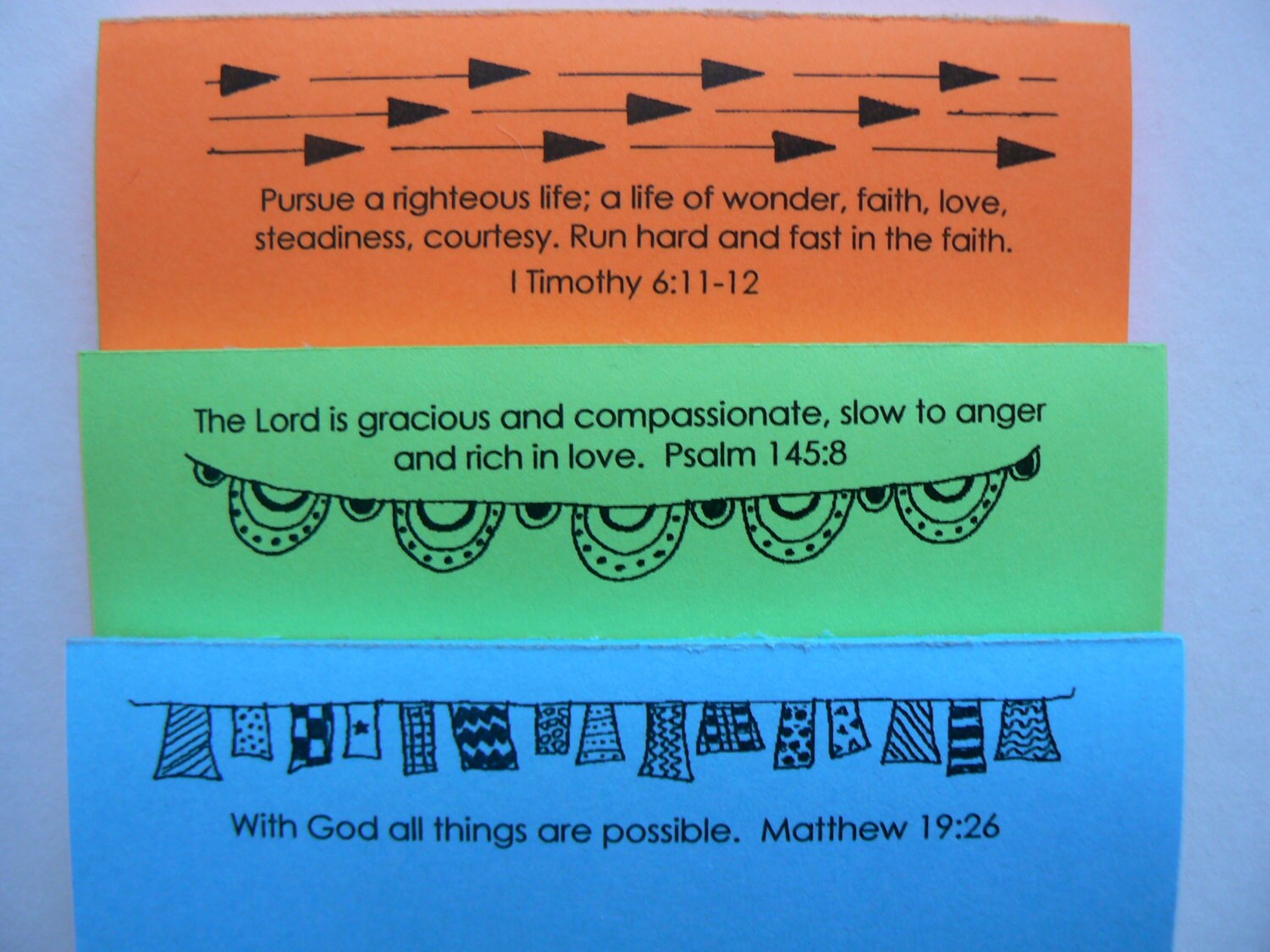 Bible Verse Scripture (G) Notepads Mark Joshua Matthew I Timothy Psalm ...