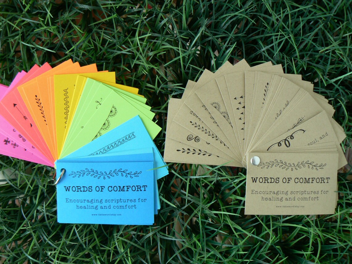 Words of Comfort Encouragement Verses Scripture Healing | Etsy