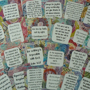 52 Bible Verse Cards Memory Verses Scriptures the Weekly Word Set #2 ...