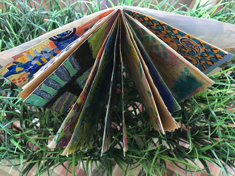 File Folder Journals Smash Books Art Junk Journaling Blank Books 6x6 - Etsy