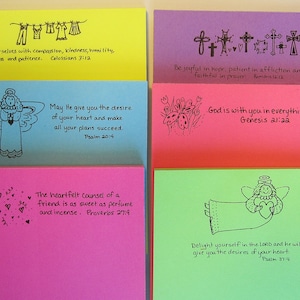 Scripture Notepads (D) Bible Verses Christian Psalms Proverbs Romans ...