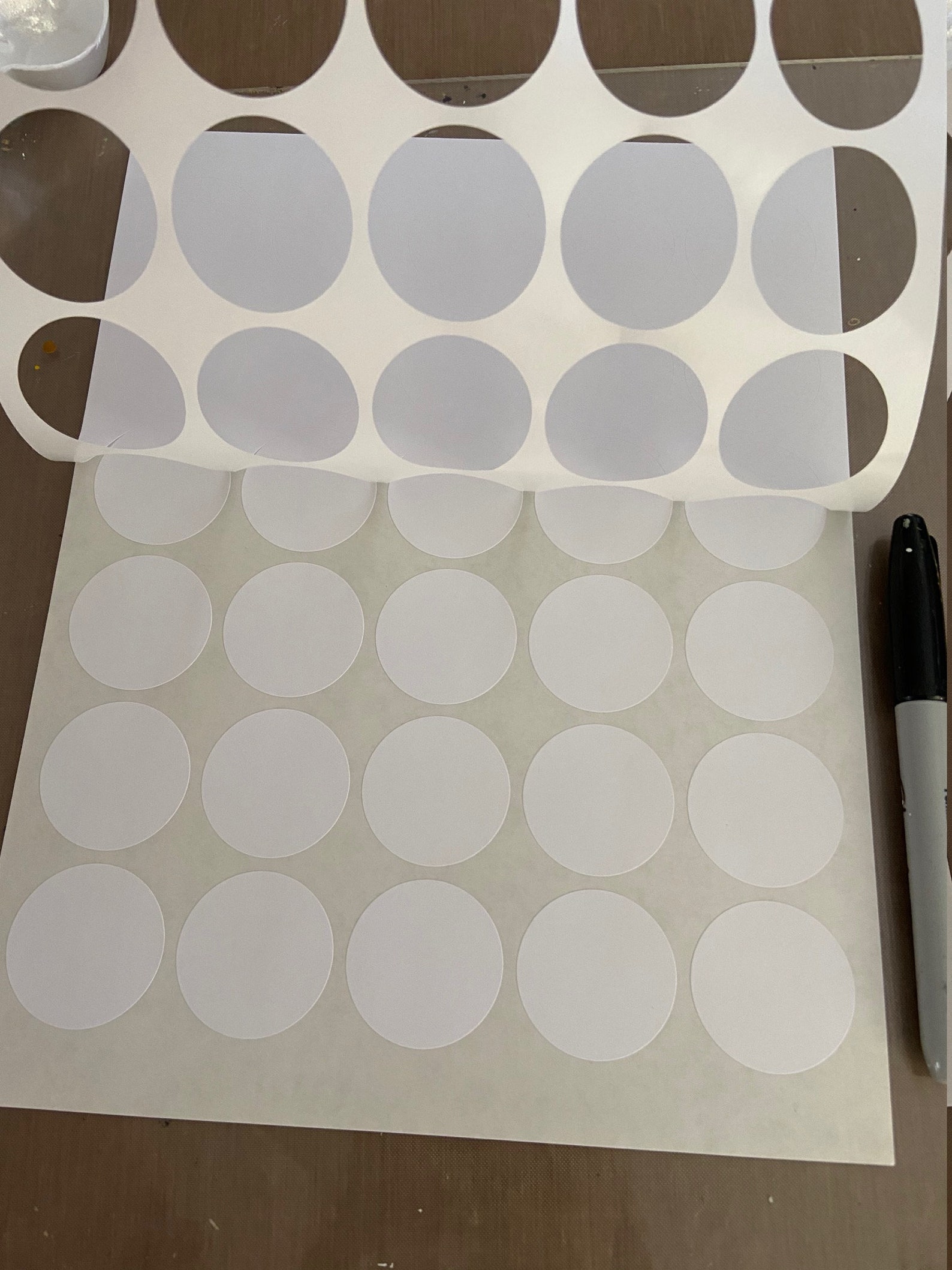 BLANK WHITE ROUND Matte Stickers Labels Mixed Media Supplies | Etsy