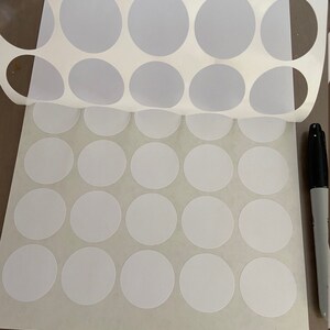 BLANK WHITE ROUND Matte Stickers Labels Mixed Media Supplies - Etsy