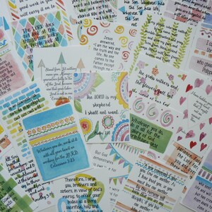 52 Bible Verse Cards Memory Verses Scriptures the Weekly Word Set 1 ...