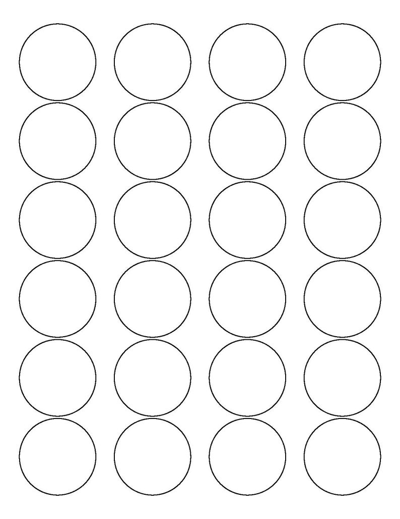 BLANK WHITE ROUND Matte Stickers Labels Mixed Media Supplies | Etsy