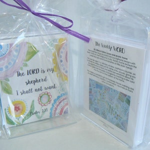 52 Bible Verse Cards Memory Verses Scriptures the Weekly Word Set 1 ...