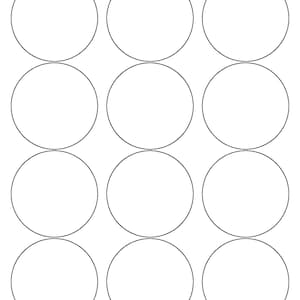 BLANK WHITE ROUND Matte Stickers Labels Mixed Media Supplies - Etsy