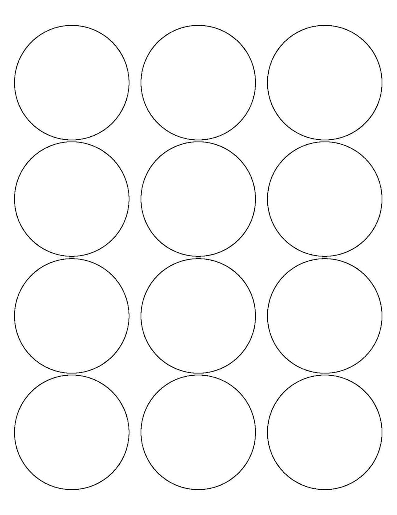BLANK WHITE ROUND Matte Stickers Labels Mixed Media Supplies | Etsy