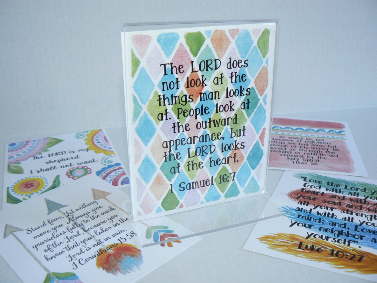 52 Bible Verse Cards Memory Verses Scriptures the Weekly Word - Etsy UK