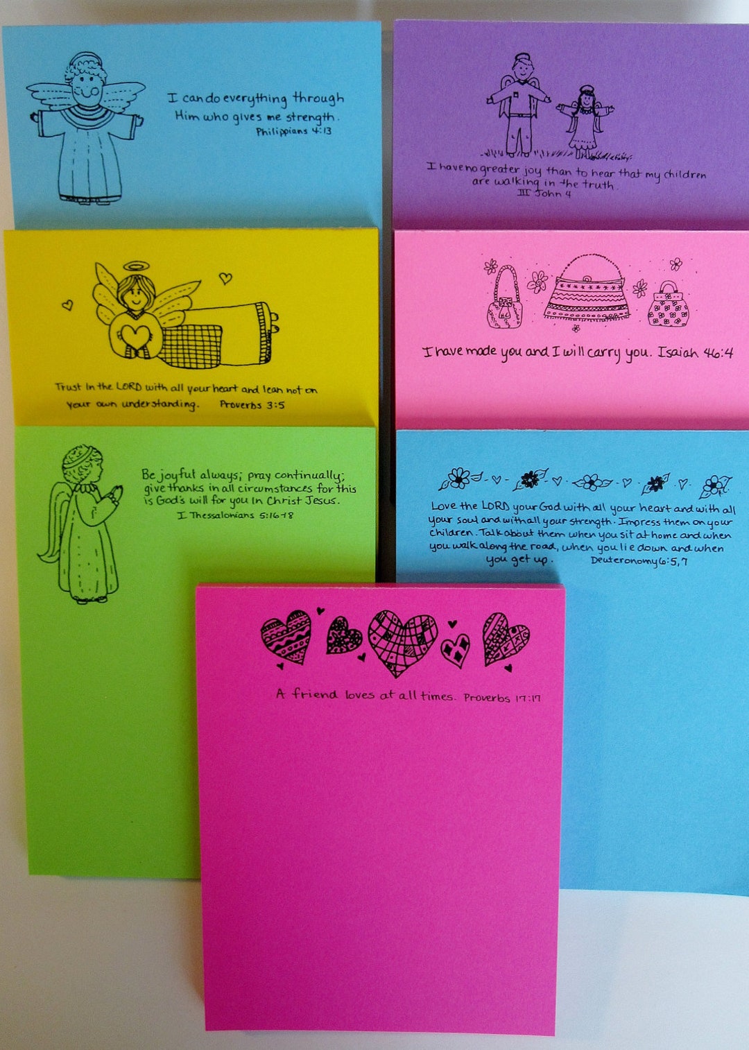 Scripture Notepads (B) Bible Verses Christian Scripture Gifts - Etsy