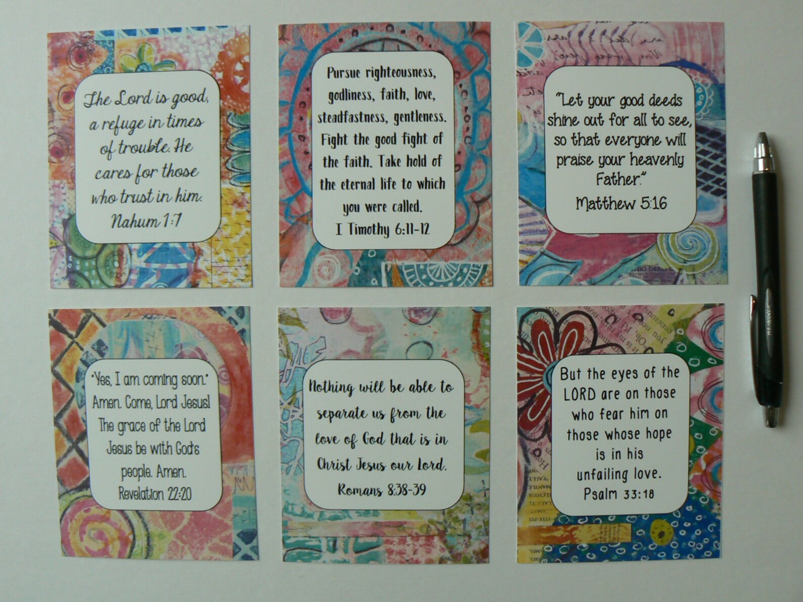 52 Bible Verse Cards Memory Verses Scriptures the Weekly Word - Etsy