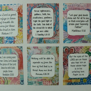 52 Bible Verse Cards Memory Verses Scriptures the Weekly Word Set #2 ...