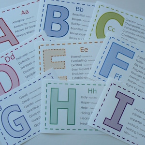 Abcs of God Attributes Instant Download ABC Bible Verses Teaching ...