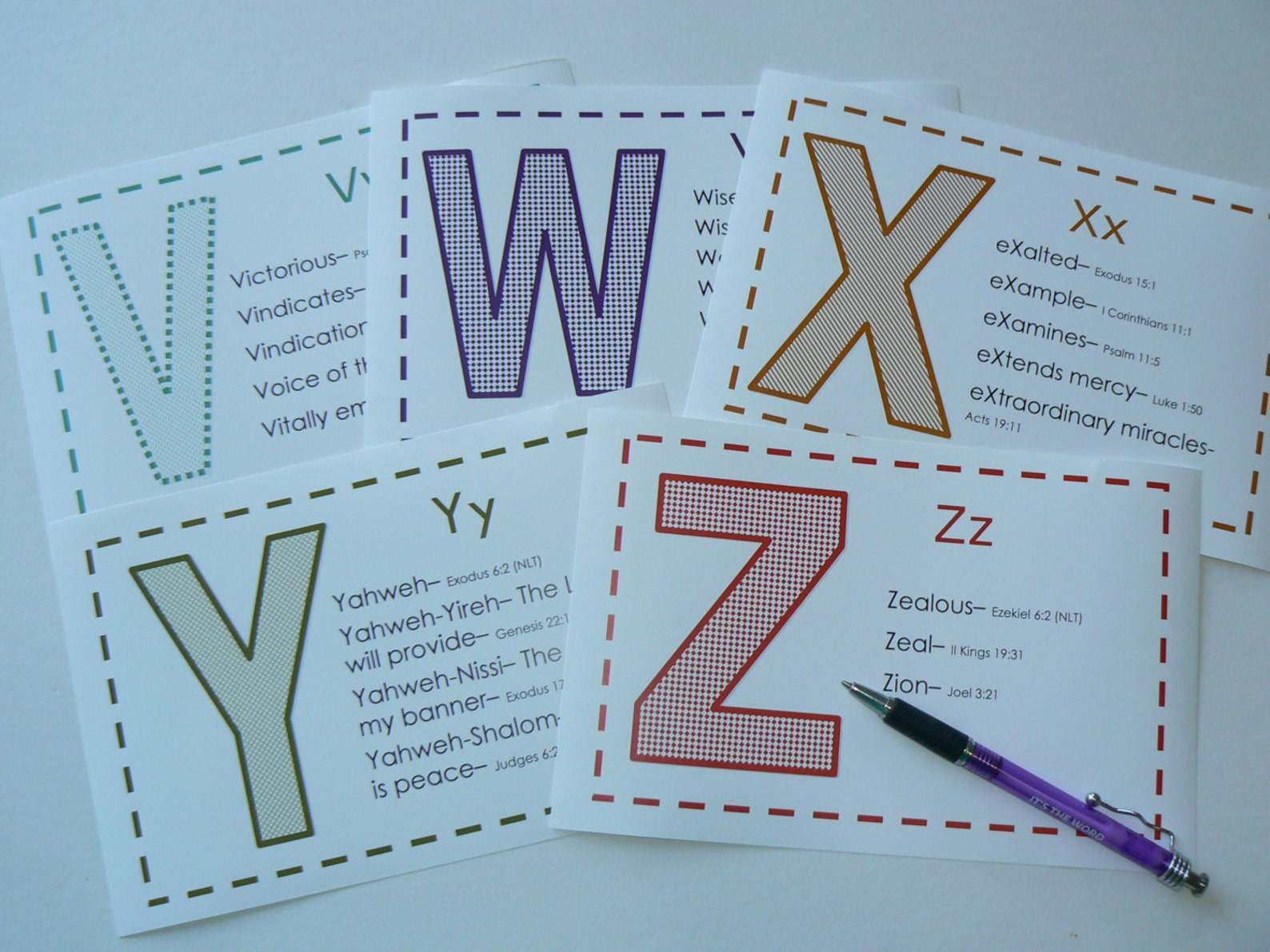 Abcs of God Attributes Instant Download ABC Bible Verses Teaching ...