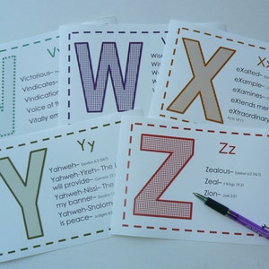 Instant Download Abcs of God Attributes ABC Bible Verses Teaching ...