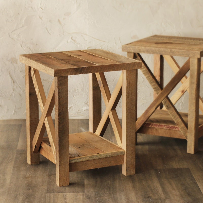 Rustic Side Table - Etsy
