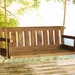 Porch Swing With Mission Style Back - Slats - Reclaimed Wood - Outdoor ...