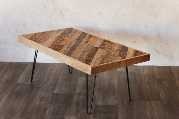 Reclaimed Wood Coffee Table 39 Long X 22 Deep X 17 Tall Etsy