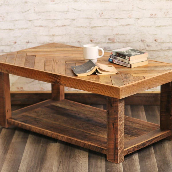 Herringbone Table - Etsy