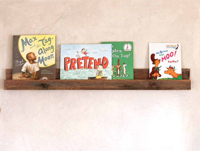 Bookshelf for Children's Books Single Shelf Display - Etsy