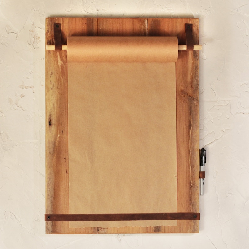 Wall Mounted Note Roll MULTIPLE SIZES Wall Mounted Memo Pad - Etsy