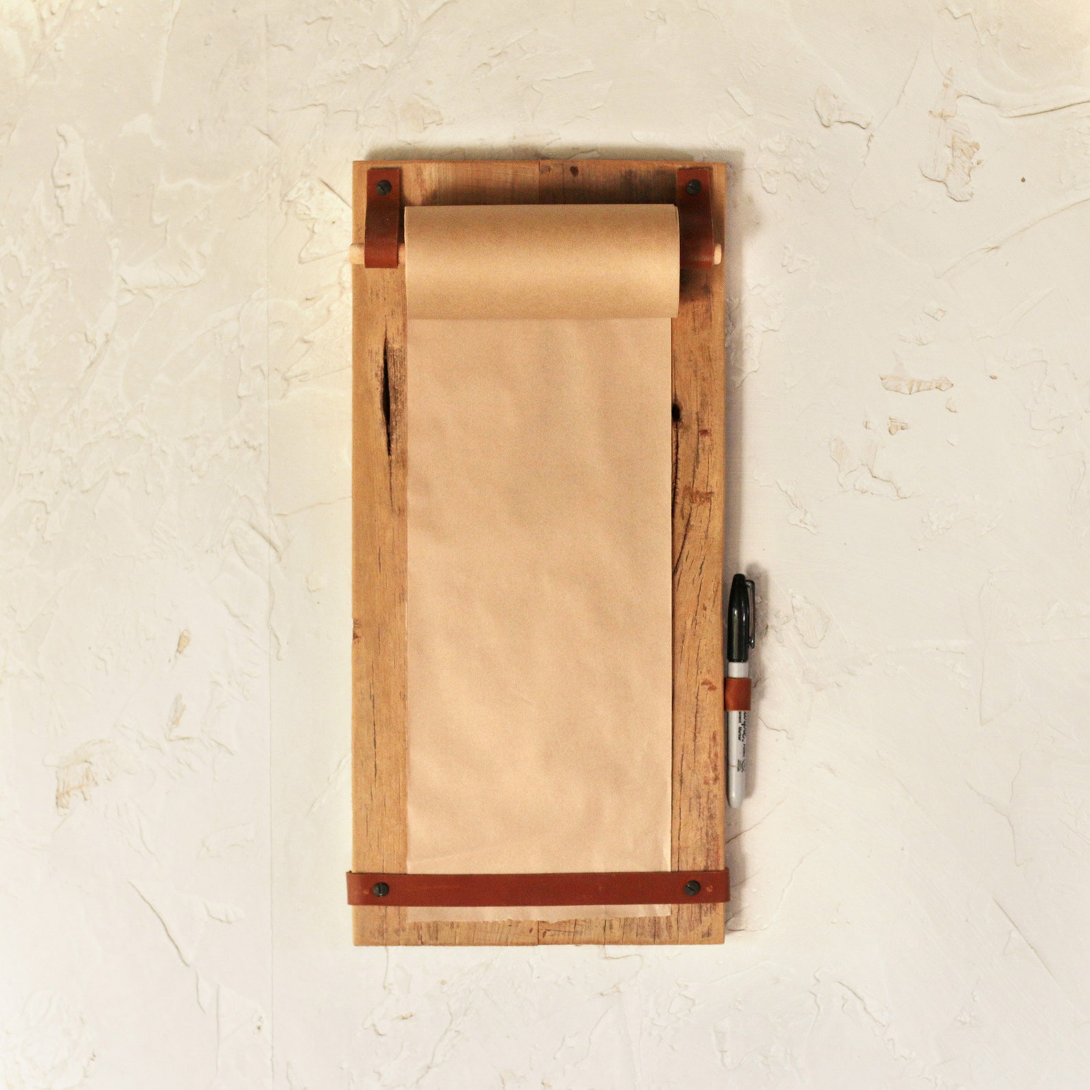 Wall Mounted Note Roll MULTIPLE SIZES , Wall Mounted Memo Pad, Butcher ...