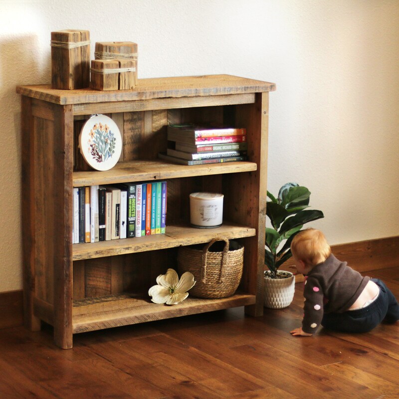 Rustic Bookcase - Etsy
