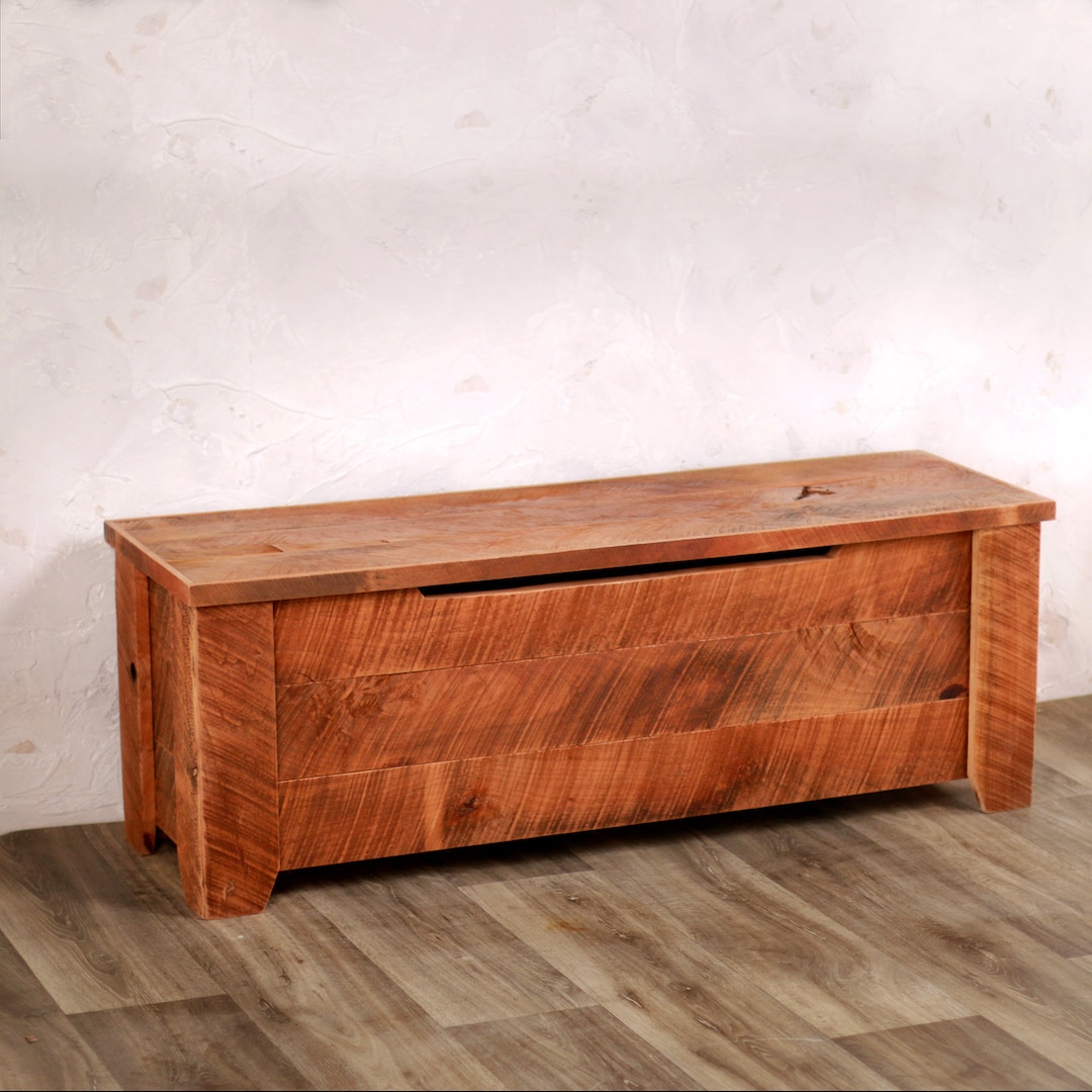 Cherry Storage Bench 50 Entryway Bench Mudroom Bench Hall Tree Bench ...