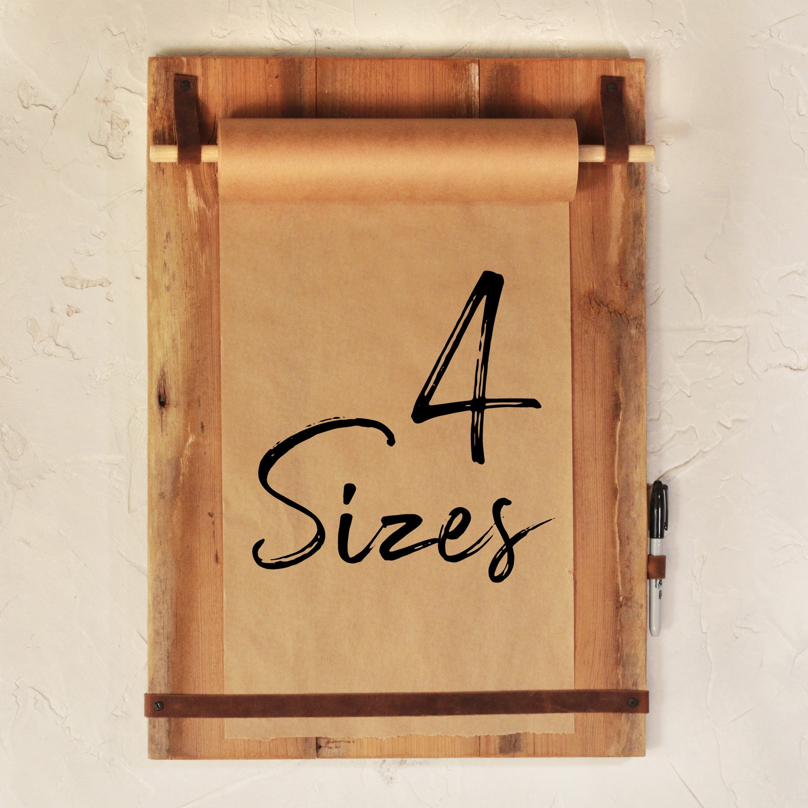 Wall Mounted Note Roll MULTIPLE SIZES , Wall Mounted Memo Pad, Butcher ...