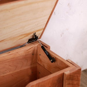 Cherry Storage Bench 50 Entryway Bench Mudroom Bench Hall Tree Bench ...