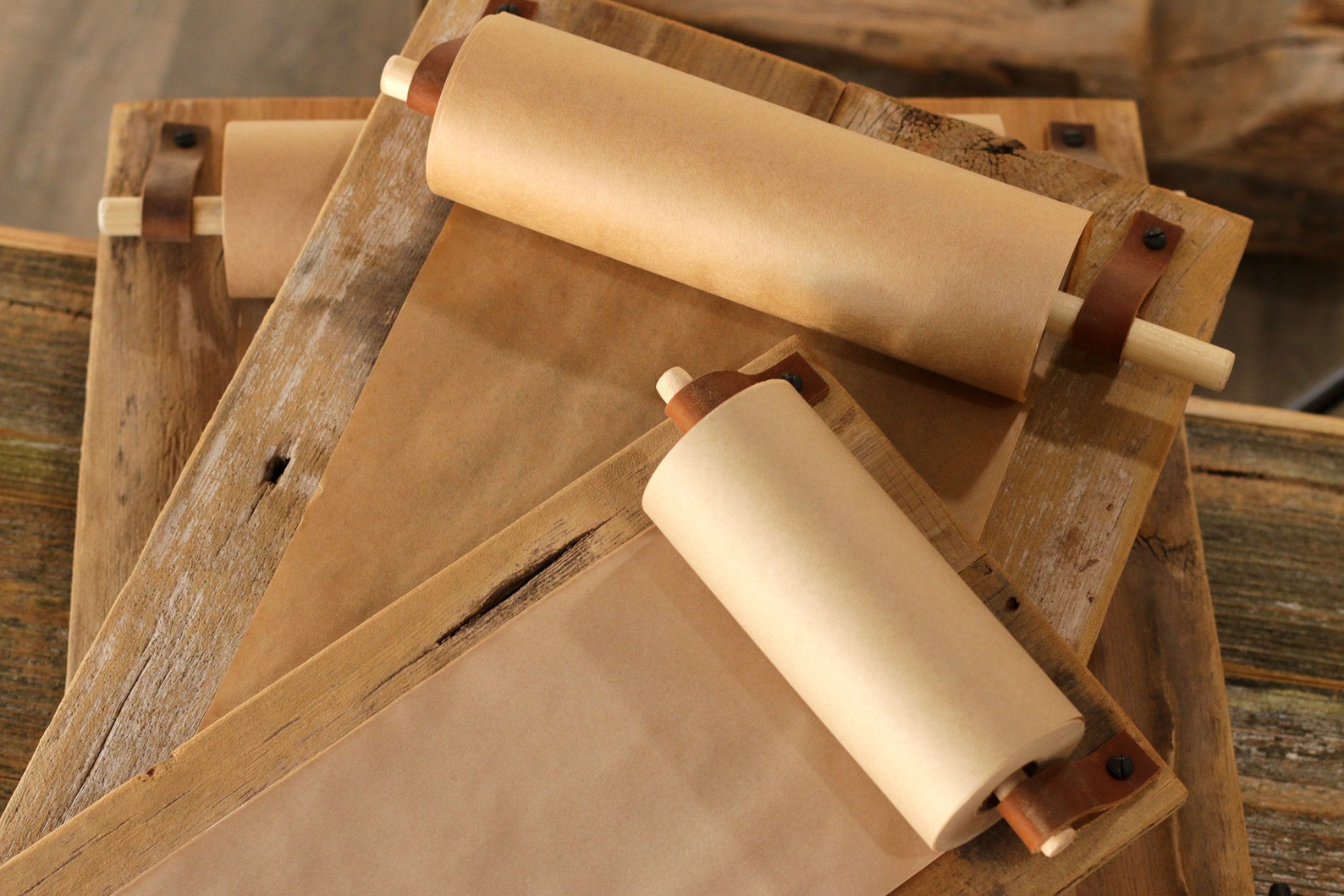 Wall Mounted Note Roll MULTIPLE SIZES , Wall Mounted Memo Pad, Butcher ...