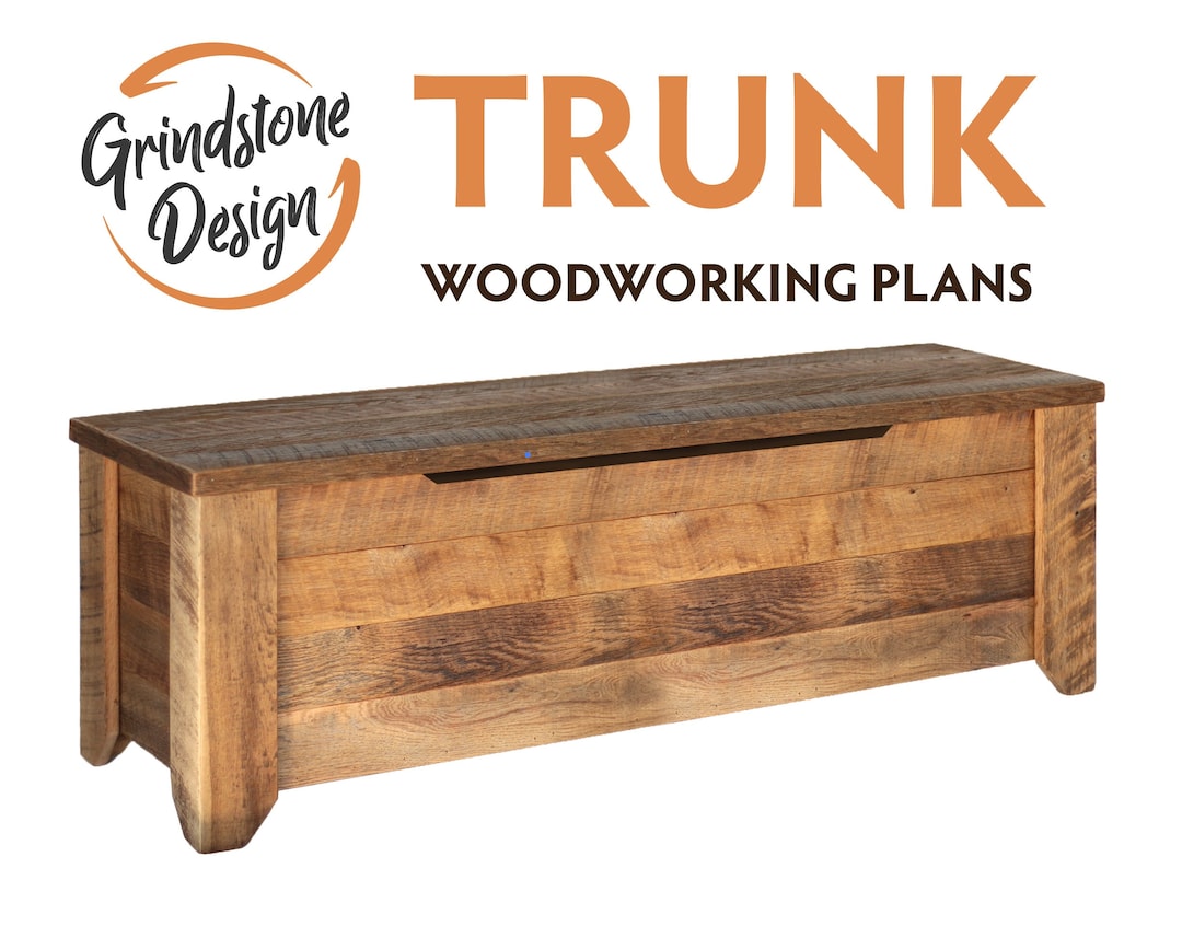 Trunk Wood Working PLANS - Farmhouse Style DIY Build Plans - DIY ...