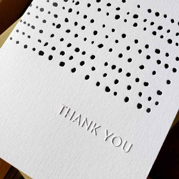 Embossed Thank You - Etsy