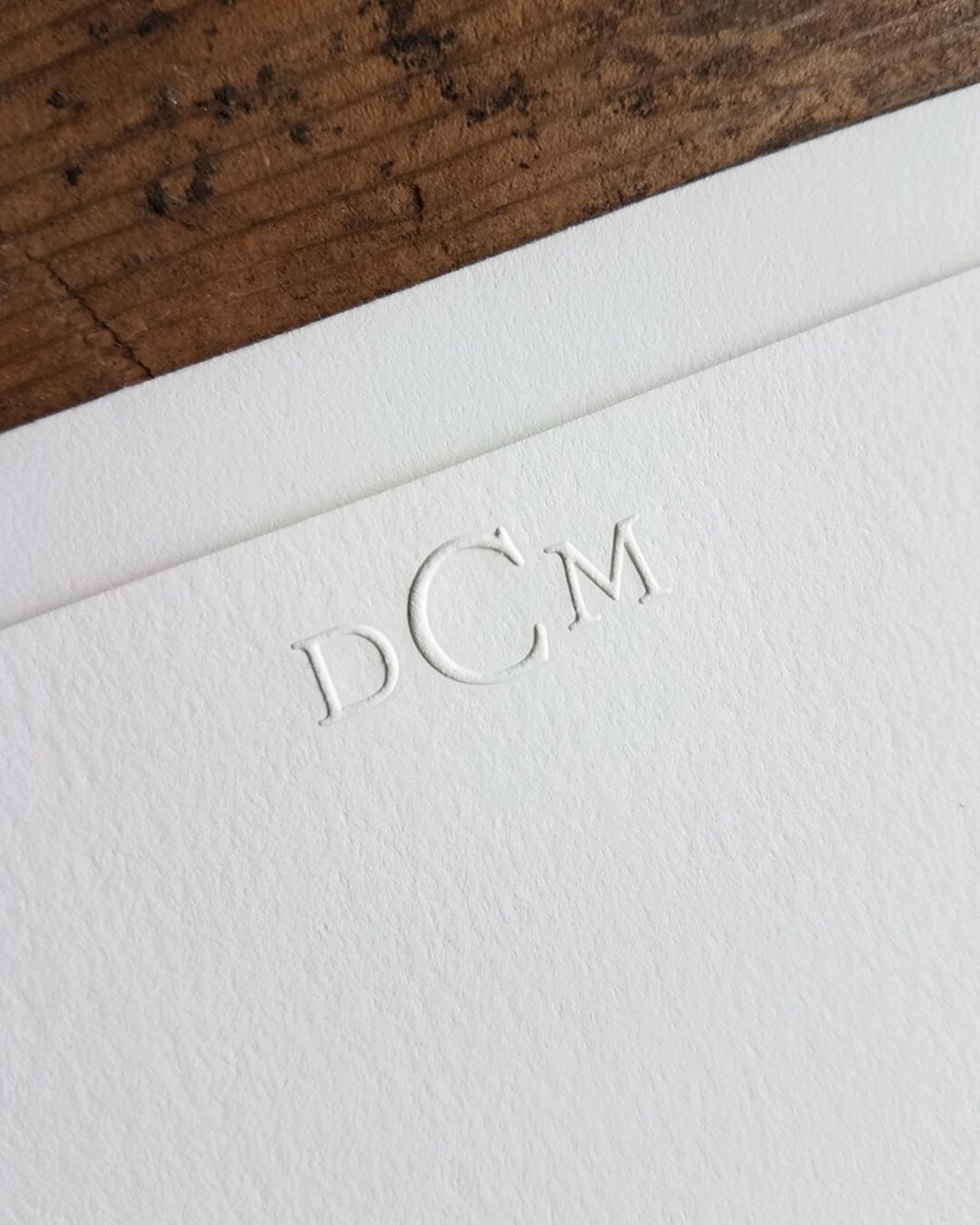 Embossed Stationery | Personalized Monogram Notecards - Etsy