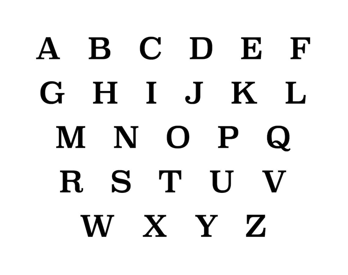 Embossed Block Initial Stationery Flat White Notecards - Etsy