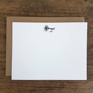 Fly Fishing | Letterpress Flat Notecards Set of 10 - Etsy