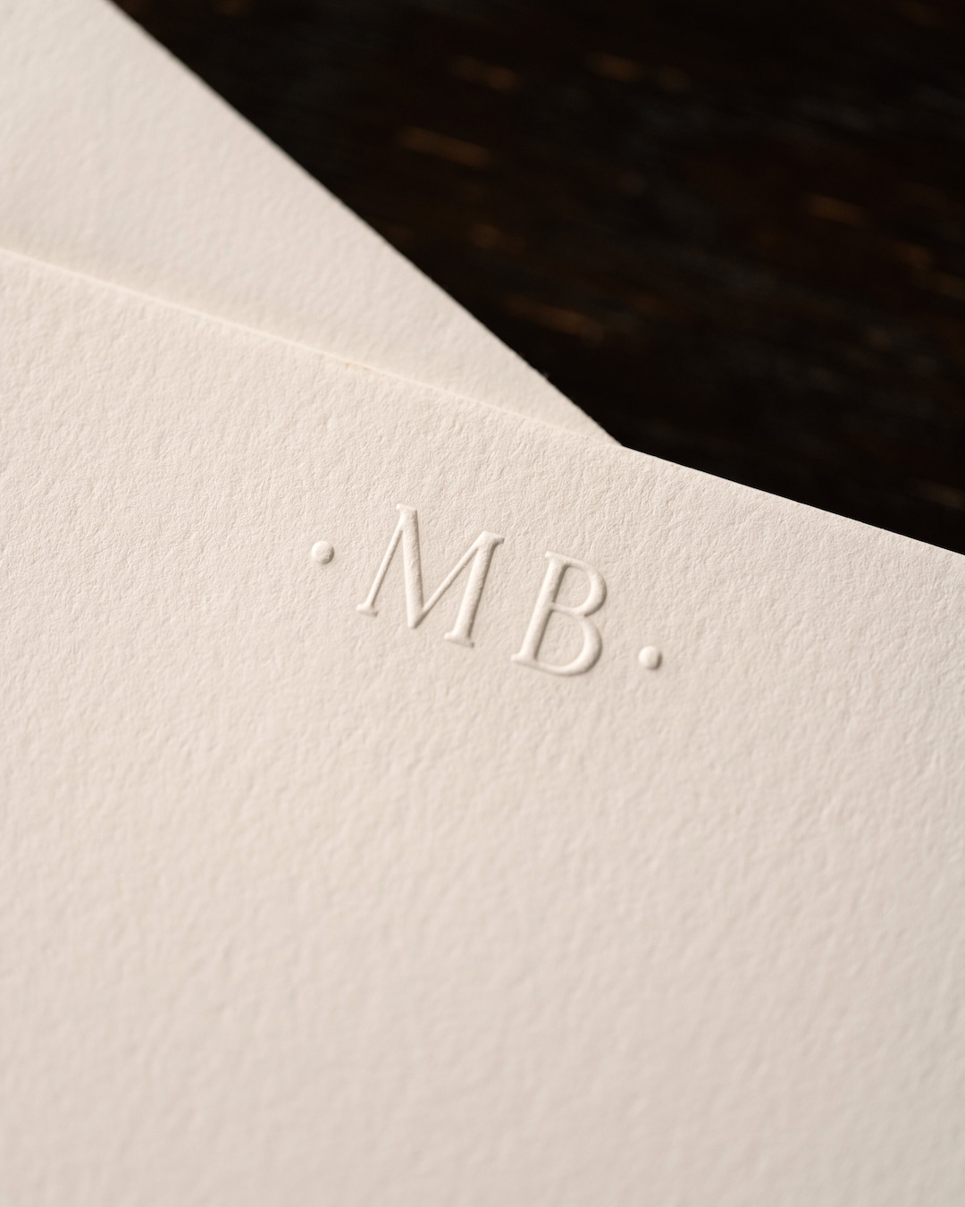 Embossed Initial Stationery | Personalized Notecards - Etsy