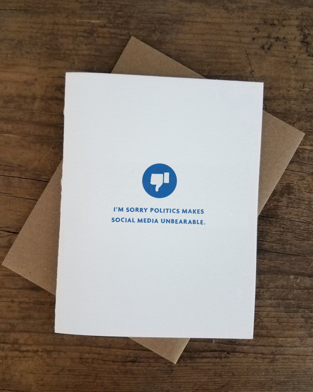 I'm Sorry Politics Makes Social Media Unbearable - Etsy