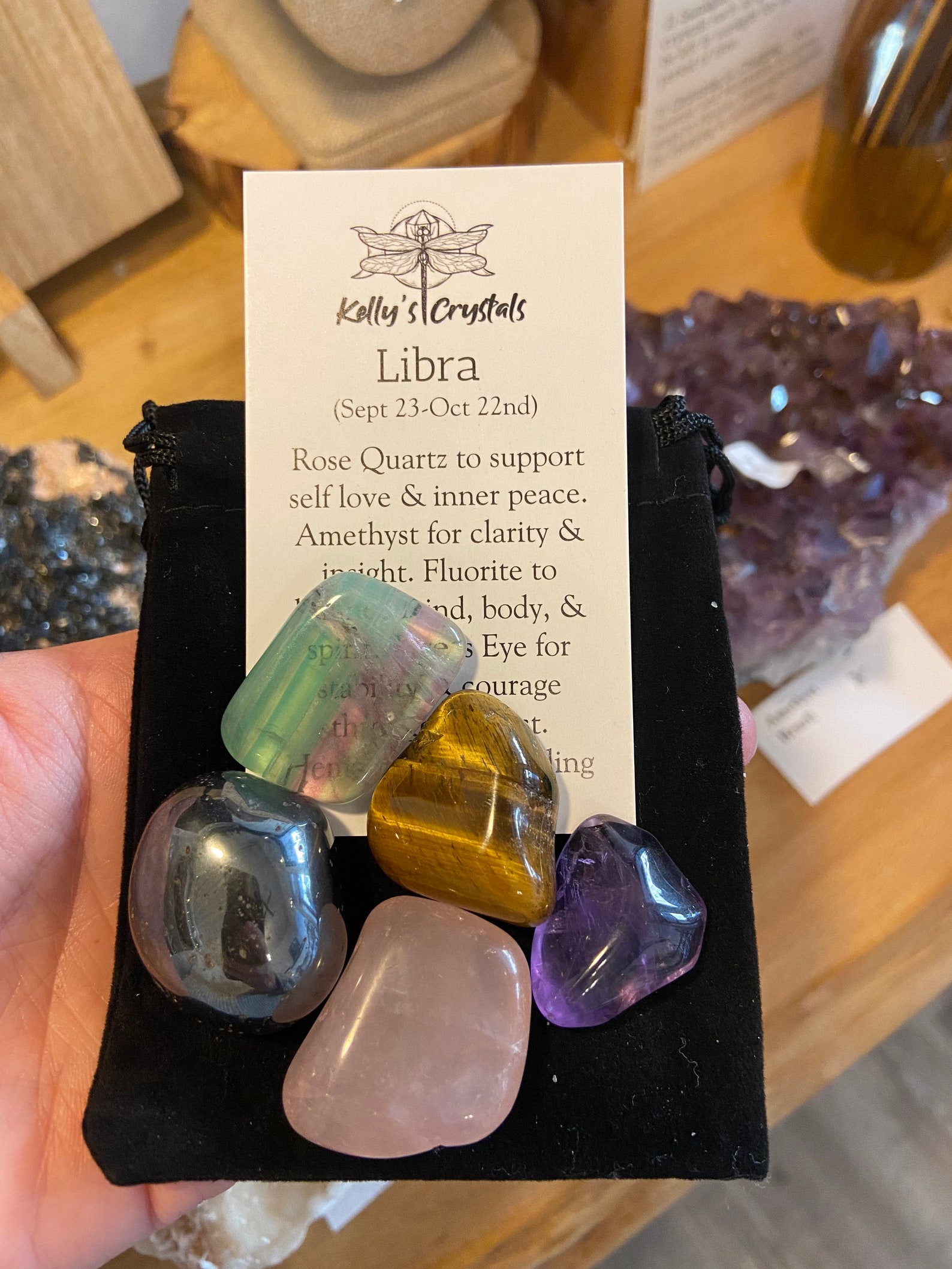 Libra Crystal Set - Etsy