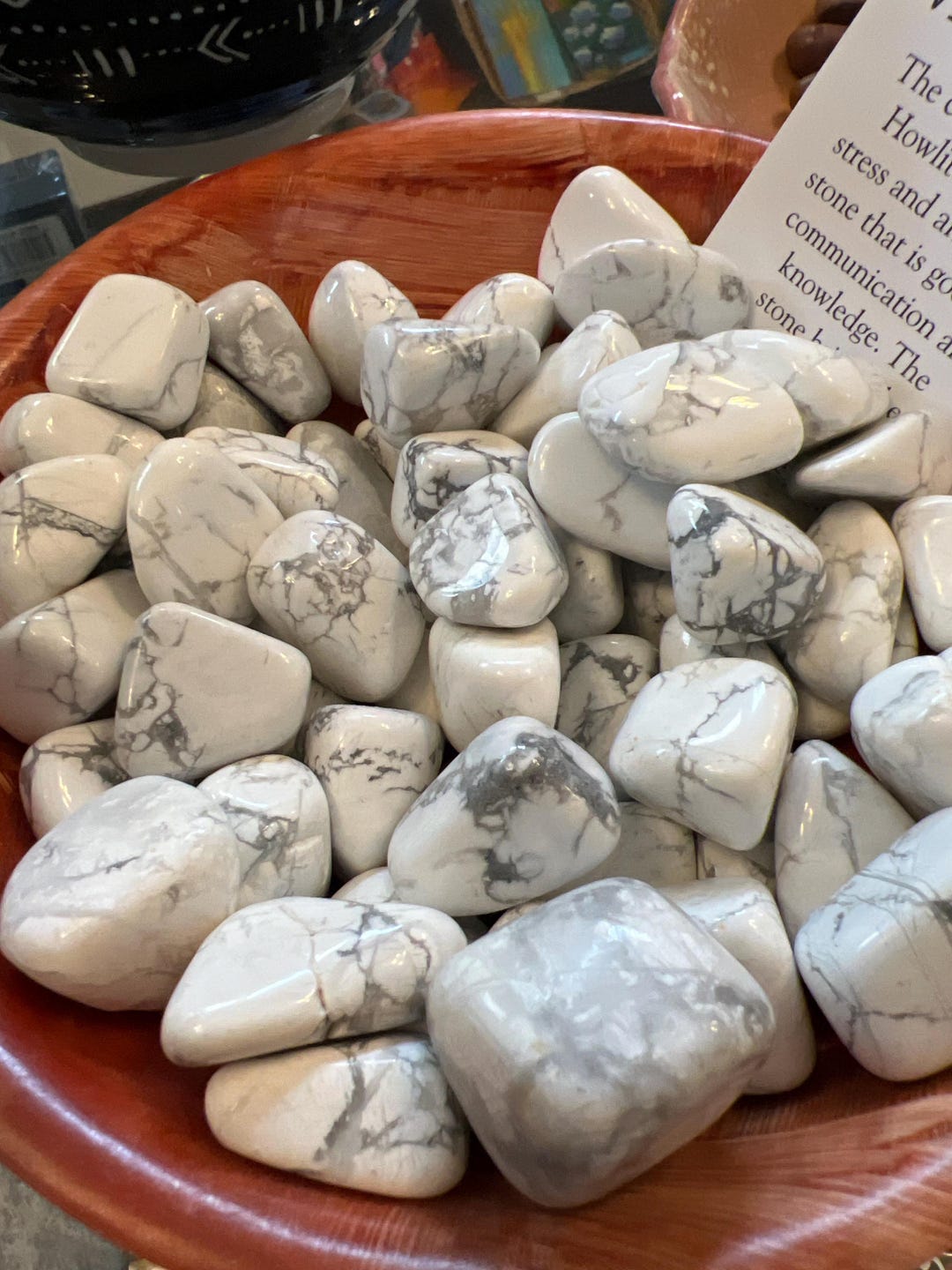 White Howlite Loose Tumbled Stones - Etsy
