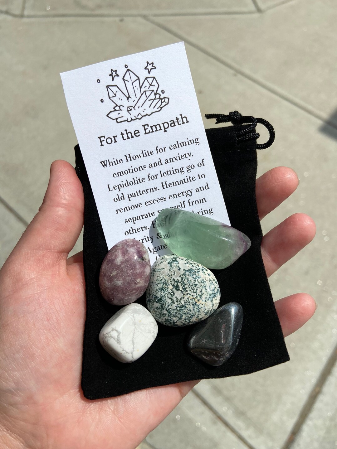 For the Empath Crystal Set - Etsy