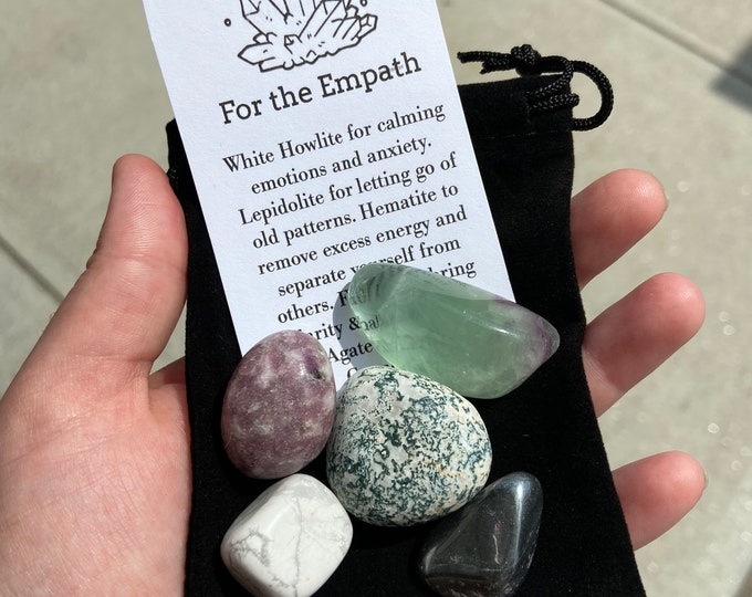 For the Empath Crystal Set - Etsy