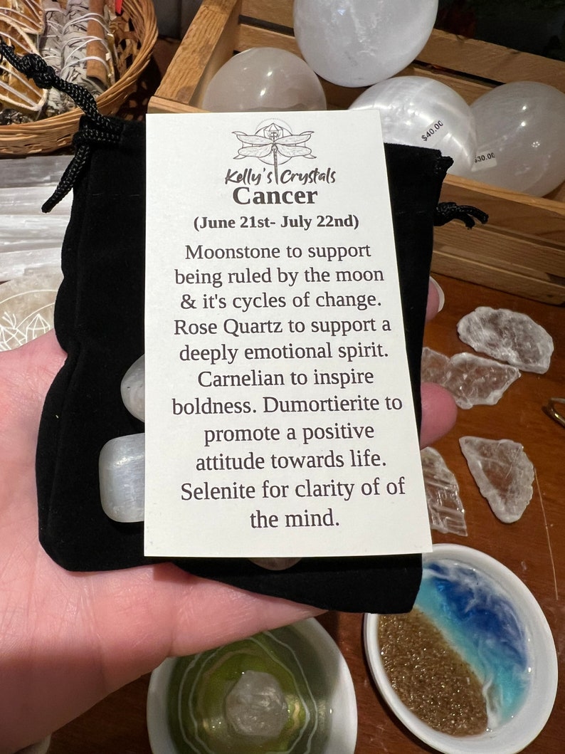 Cancer Crystal Set - Etsy