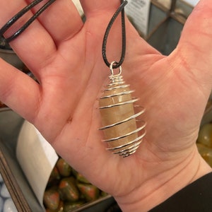 Gemstone Cage Necklace & Cord - Etsy