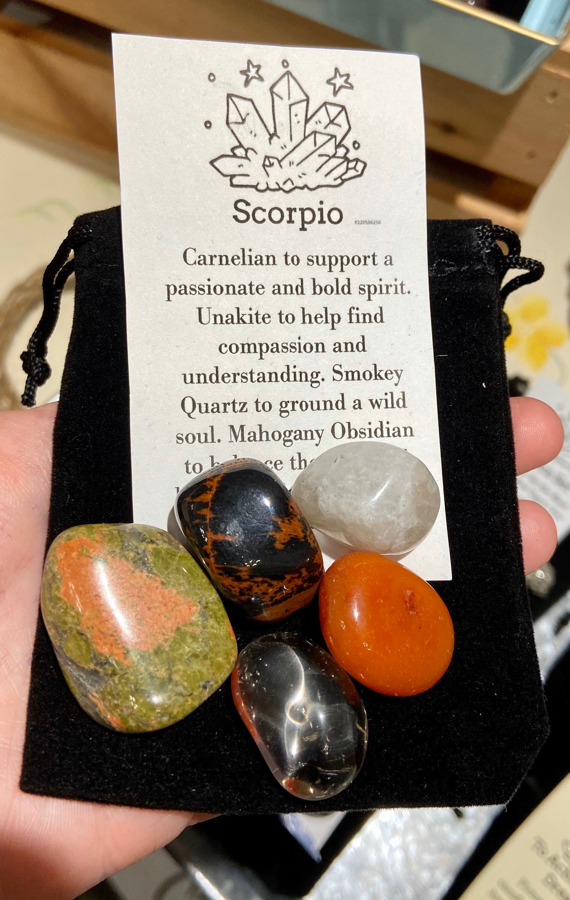 Scorpio Crystal Set | Etsy