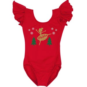 Red | Personalized Ballerina Leotard | Nutcracker Outfit | Girls ...