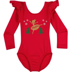 Red | Personalized Ballerina Leotard | Nutcracker Outfit | Girls ...
