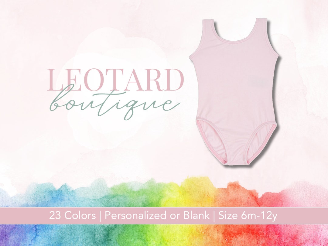 Light Pink Girls Ballet Leotard Tank Dance Wear - Etsy