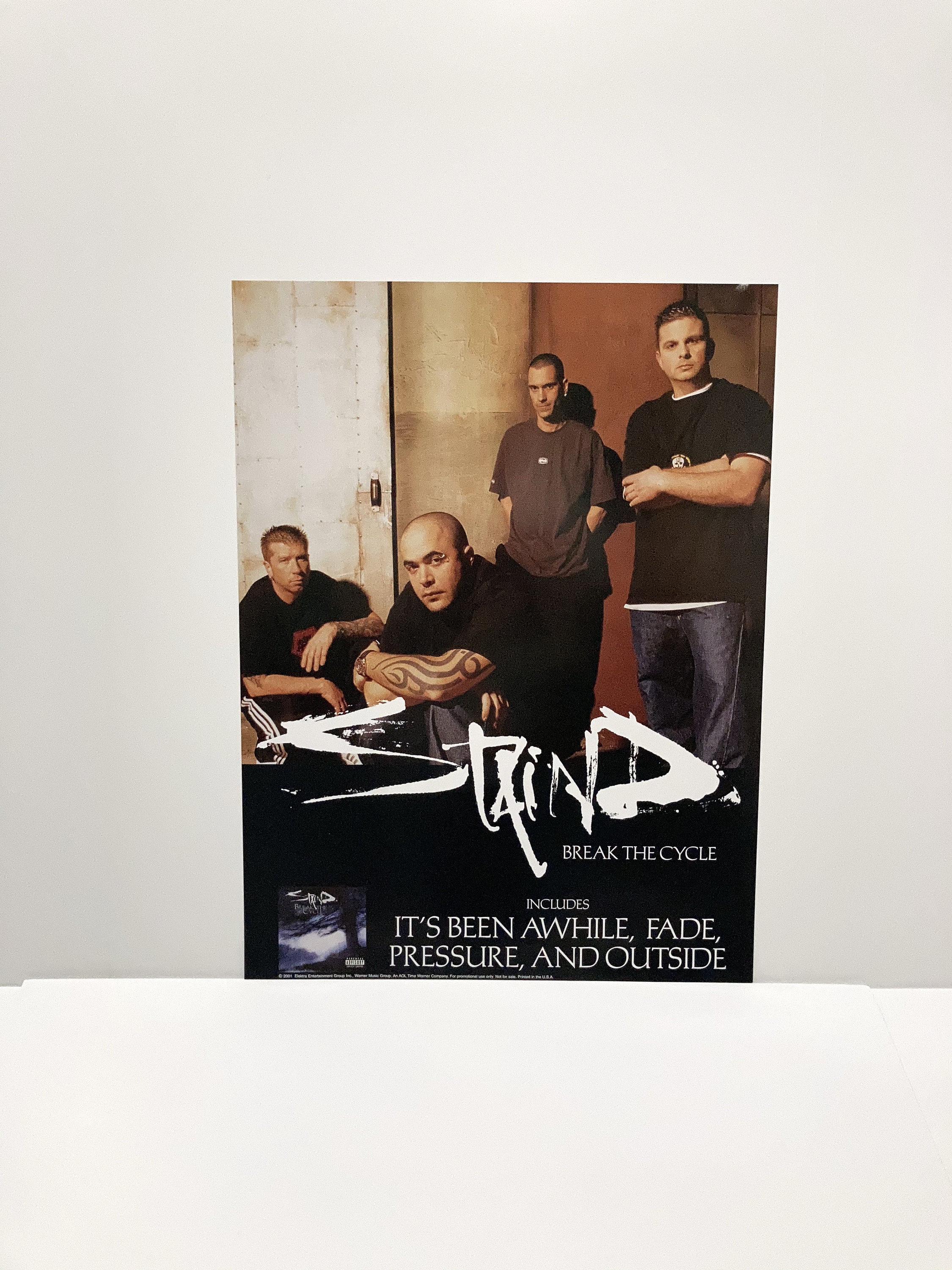 Staind Break The Cycle Poster in-store display Vintage 2001 Nu Metal ...